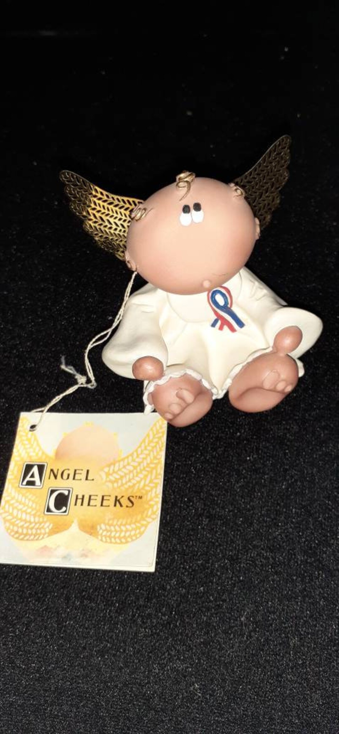 Angel Cheeks Guardian Angel by Kirk's Kritters With Poem Card 2001 ...