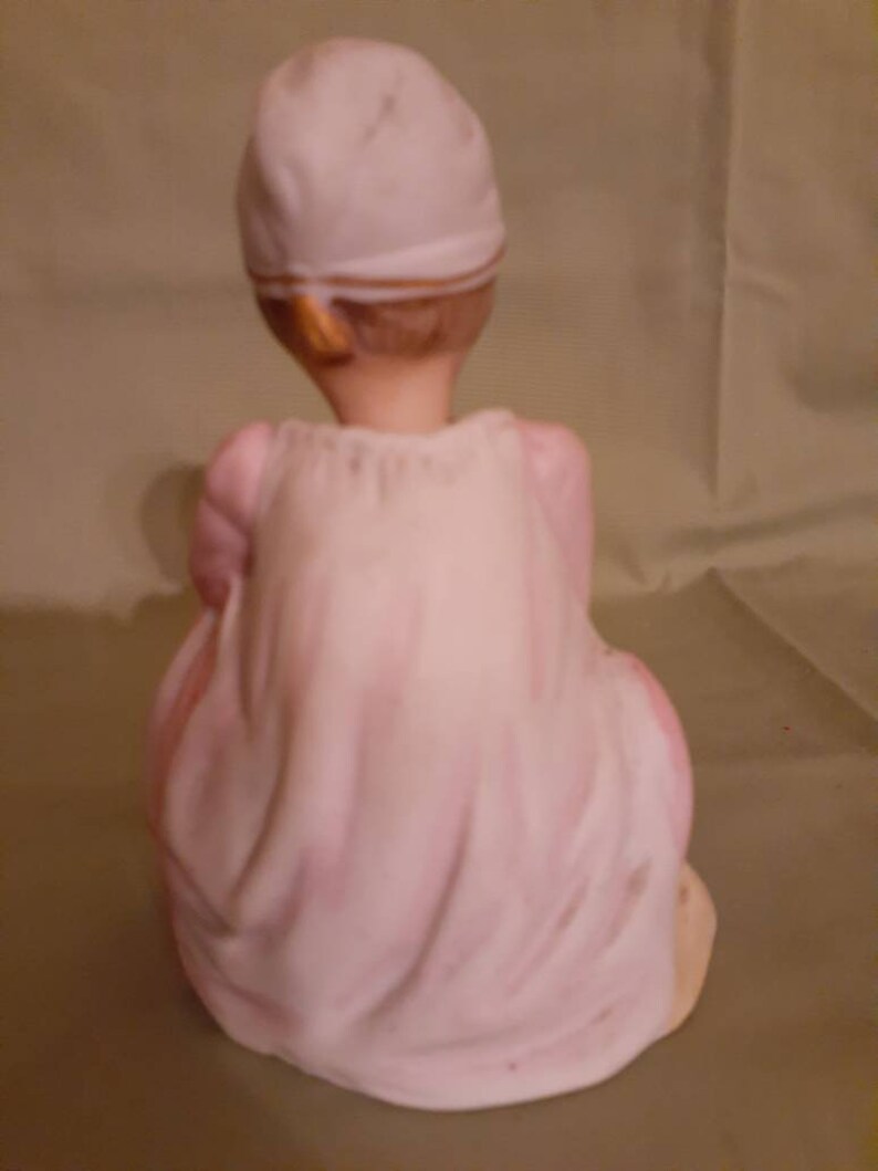 Victorian German Bisque Nodder Little Girl With Sock - Etsy