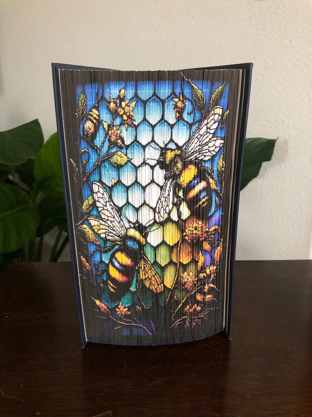 Folded Book Bee Photo Strip Book Art - Etsy