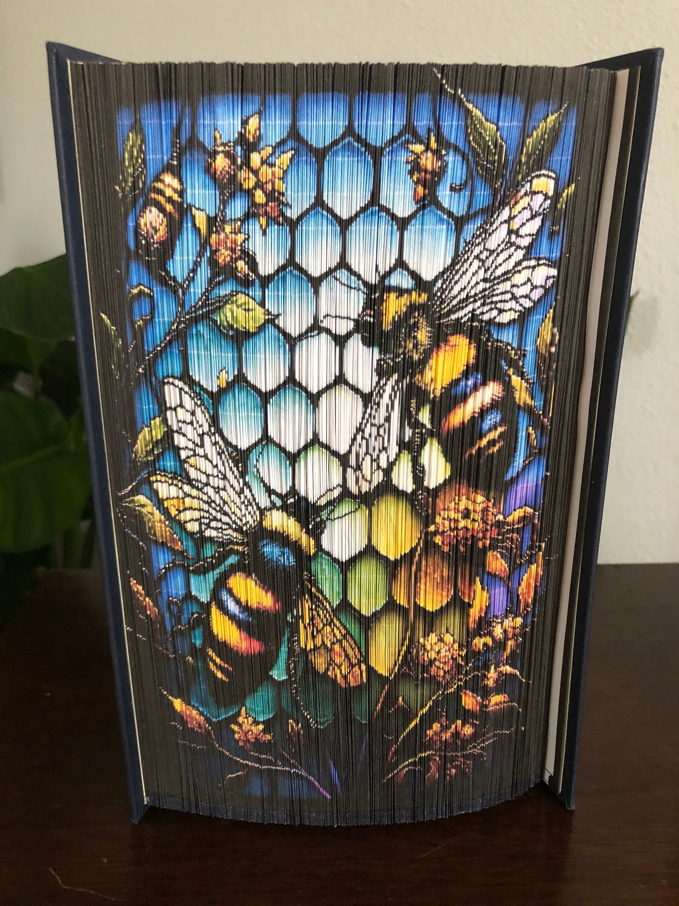 Folded Book Bee Photo Strip Book Art - Etsy