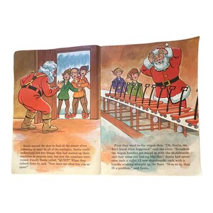 1988 Santas New Workshop A Full Color Storybook 19”x 13.75” by Stoneway ...