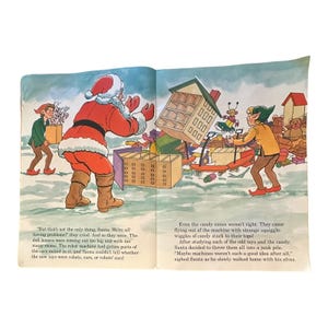 1988 Santas New Workshop A Full Color Storybook 19”x 13.75” by Stoneway ...