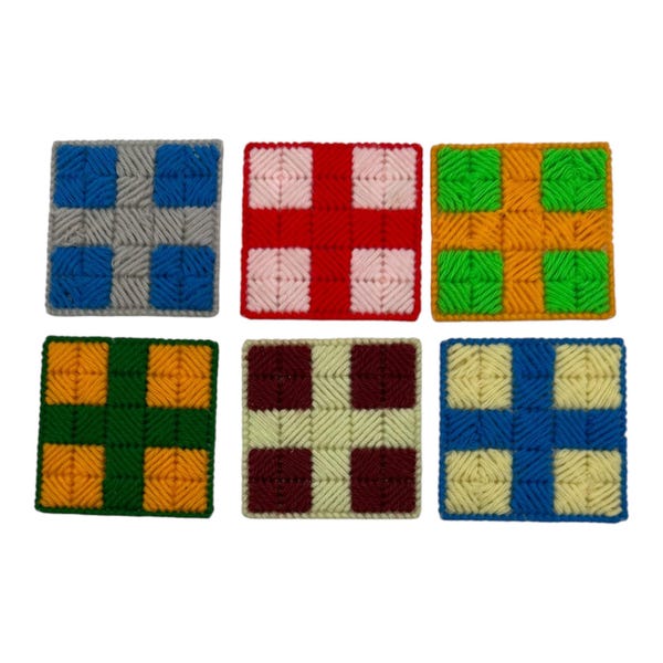 Plastic Canvas Coasters - Etsy