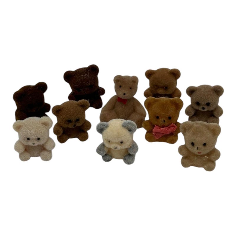 Flocked Bear - Etsy UK