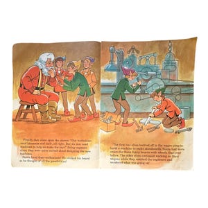 1988 Santas New Workshop A Full Color Storybook 19”x 13.75” by Stoneway ...