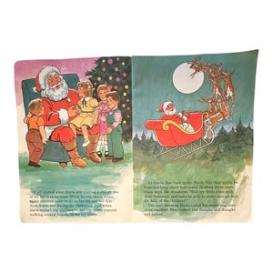 1988 Santas New Workshop A Full Color Storybook 19”x 13.75” by Stoneway ...