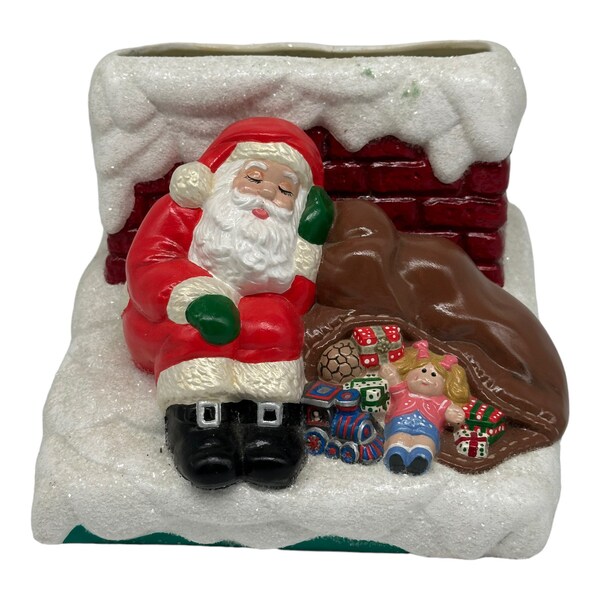 Ceramic Santa - Etsy