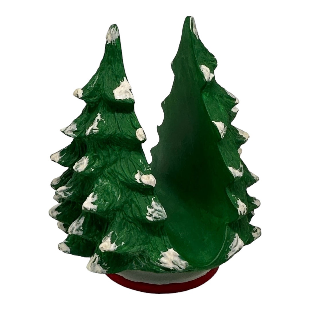 Vintage Ceramic Mold Christmas Tree Napkin or Card Holder Holiday 7 ...