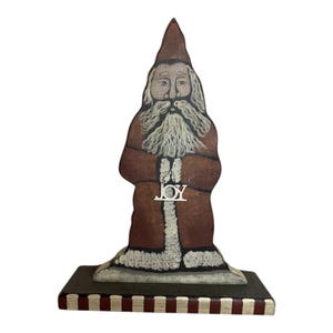 Vintage Primitive Wooden 13” Santa Claus Kathy Graybill Primitives by ...