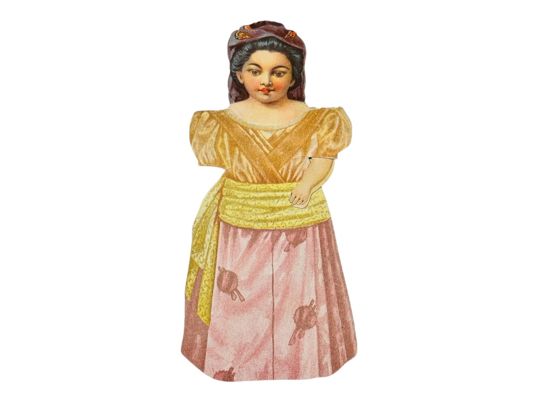 Japanese Girl Clark’s ONT Spool Cotton Dolls of All Nations 1890s Paper ...