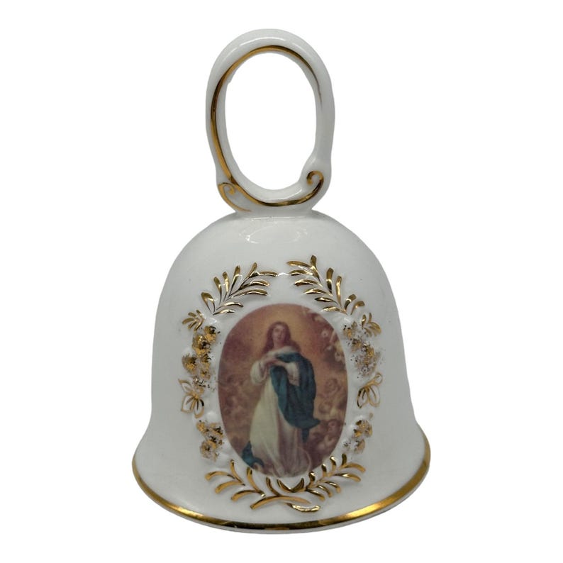 Vintage Religious Bell 1979 Roman Renaissance the Assumption 4” Tall ...