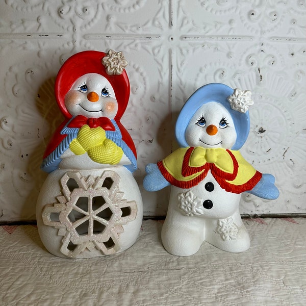 Snowman Tea Light - Etsy