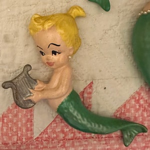 Spectacular Set 1950s Chalkware Ceramic Mermaids & Bubbles - Etsy