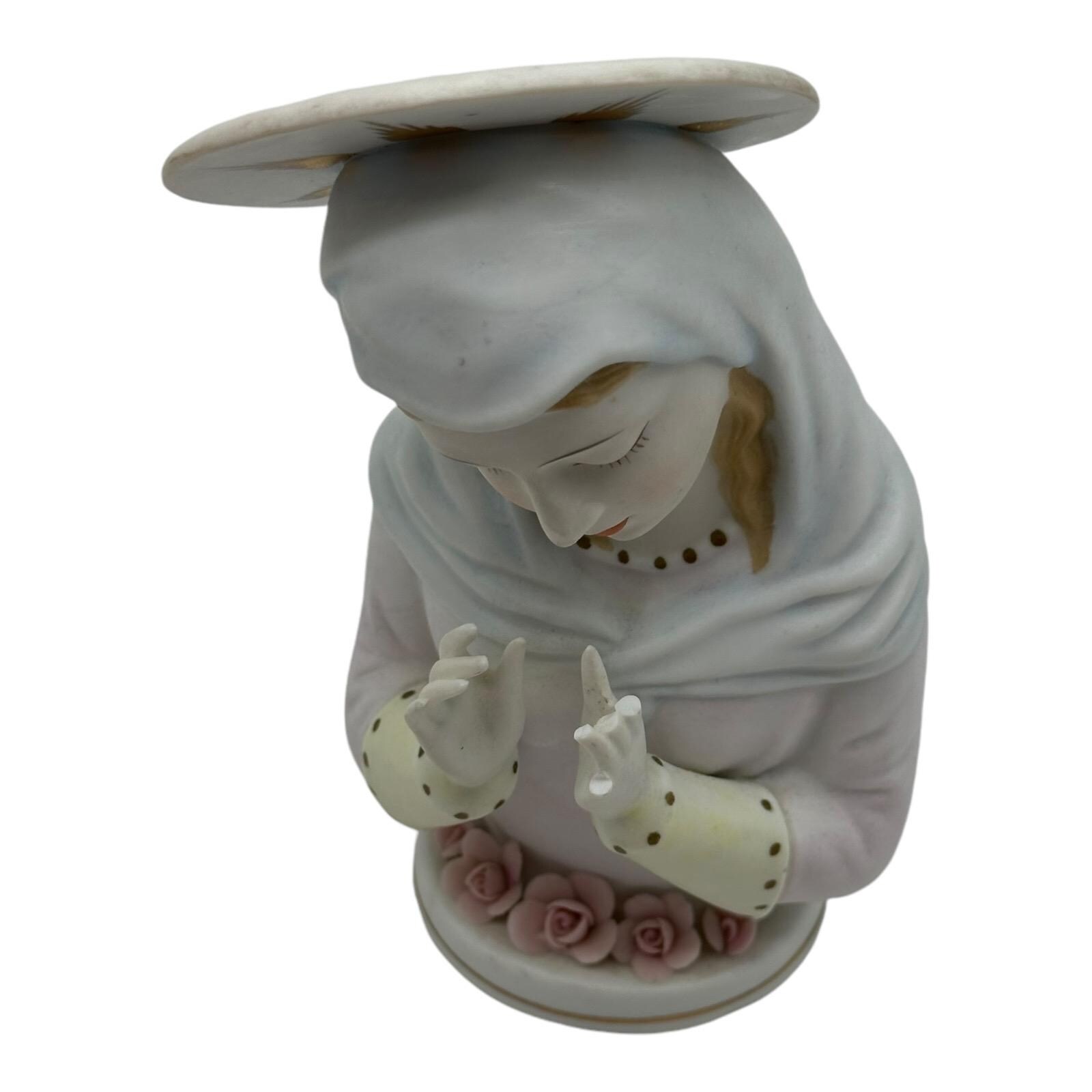 Vintage Lefton China Madonna Virgin Mary Figurine #KW433B Porcelain ...