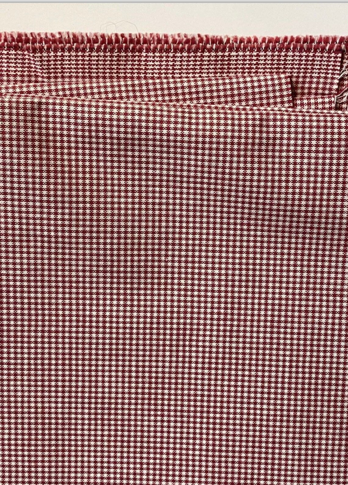 Vintage Red Ivory Tiny Checked Fabric 1 Yard X 56 Unbranded - Etsy