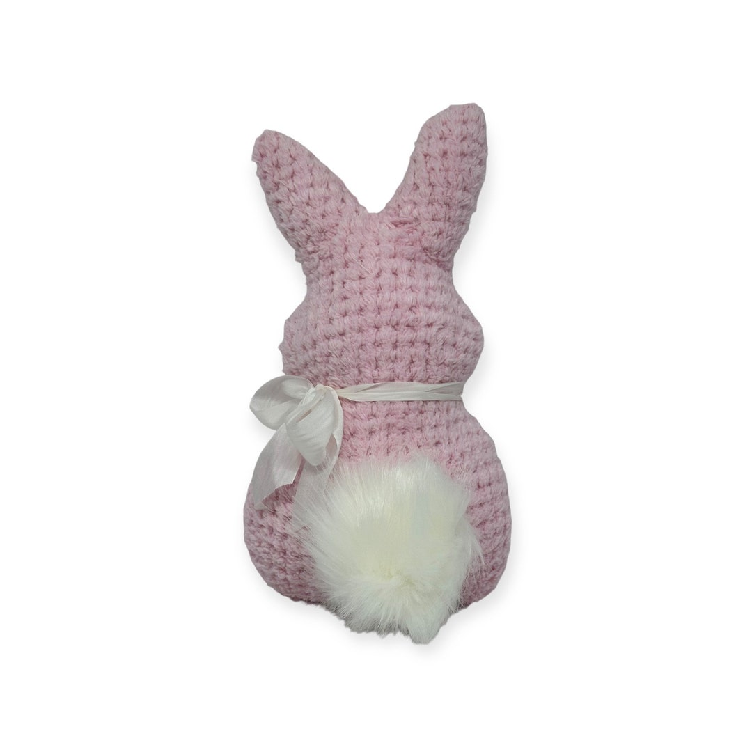 NEW Handmade Lg. Bunny Peep Shaped Pillow Vintage Chenille Bedspread ...