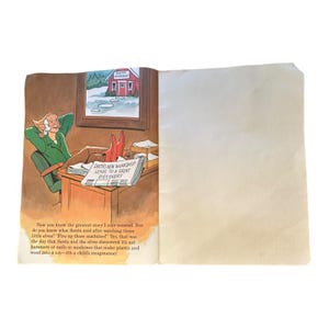 1988 Santas New Workshop A Full Color Storybook 19”x 13.75” by Stoneway ...