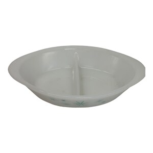 MCM Atomic Starburst Glasbake Retro 1960s Milk Glass Divided Casserole ...