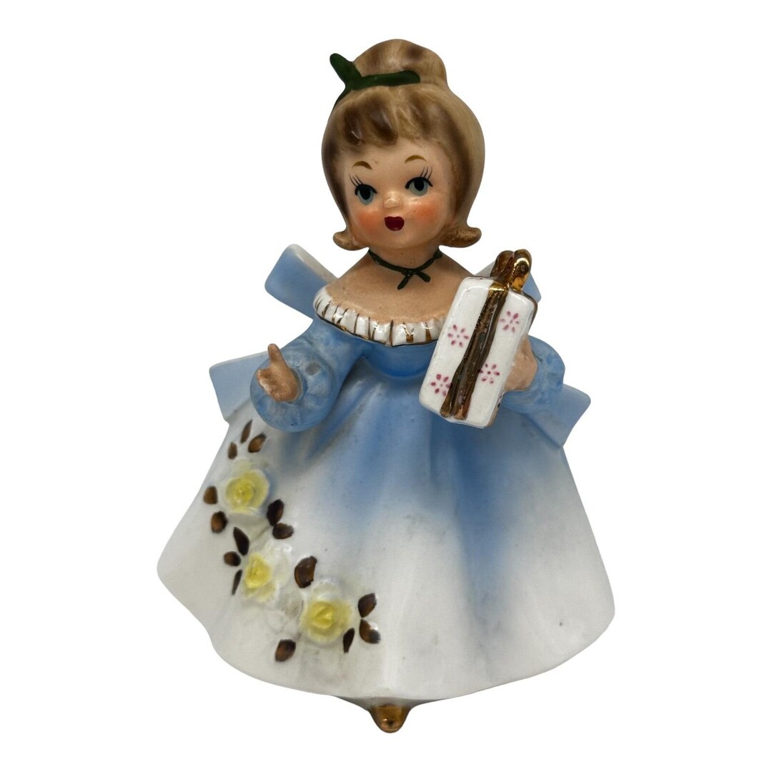 Vintage 1950's RELPO Planter #K1551; Beautiful Young Girl Carrying a ...