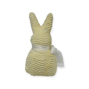 NEW Handmade Lg. Bunny Peep Shaped Pillow Vintage Chenille Bedspread ...