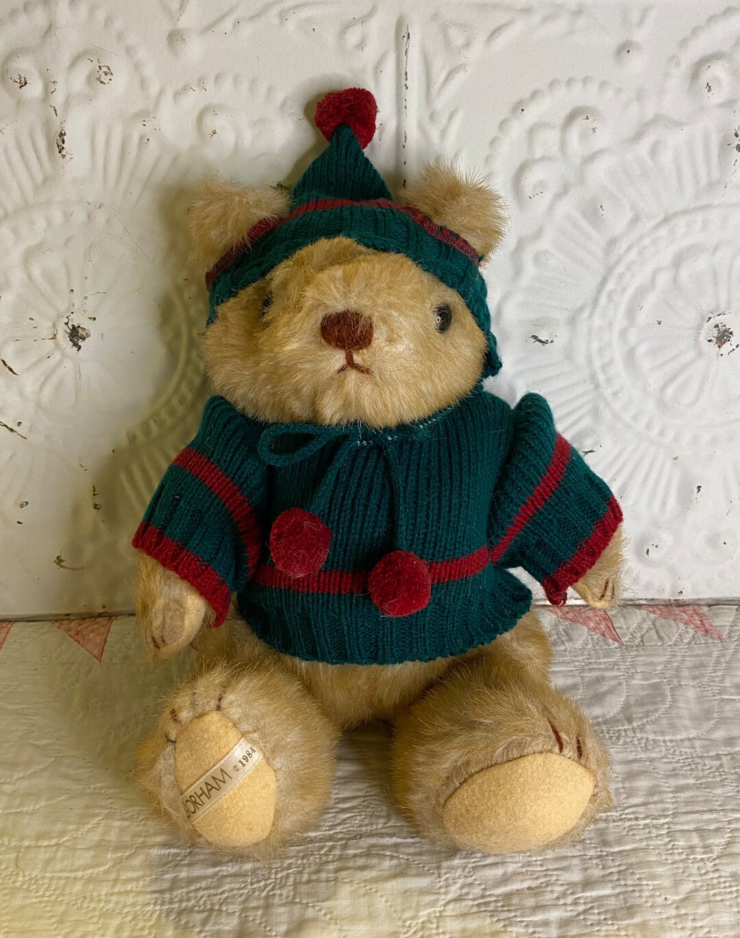 Vintage Gorham Plush Teddy Bear 1984 Bear of the Month jeremy - Etsy
