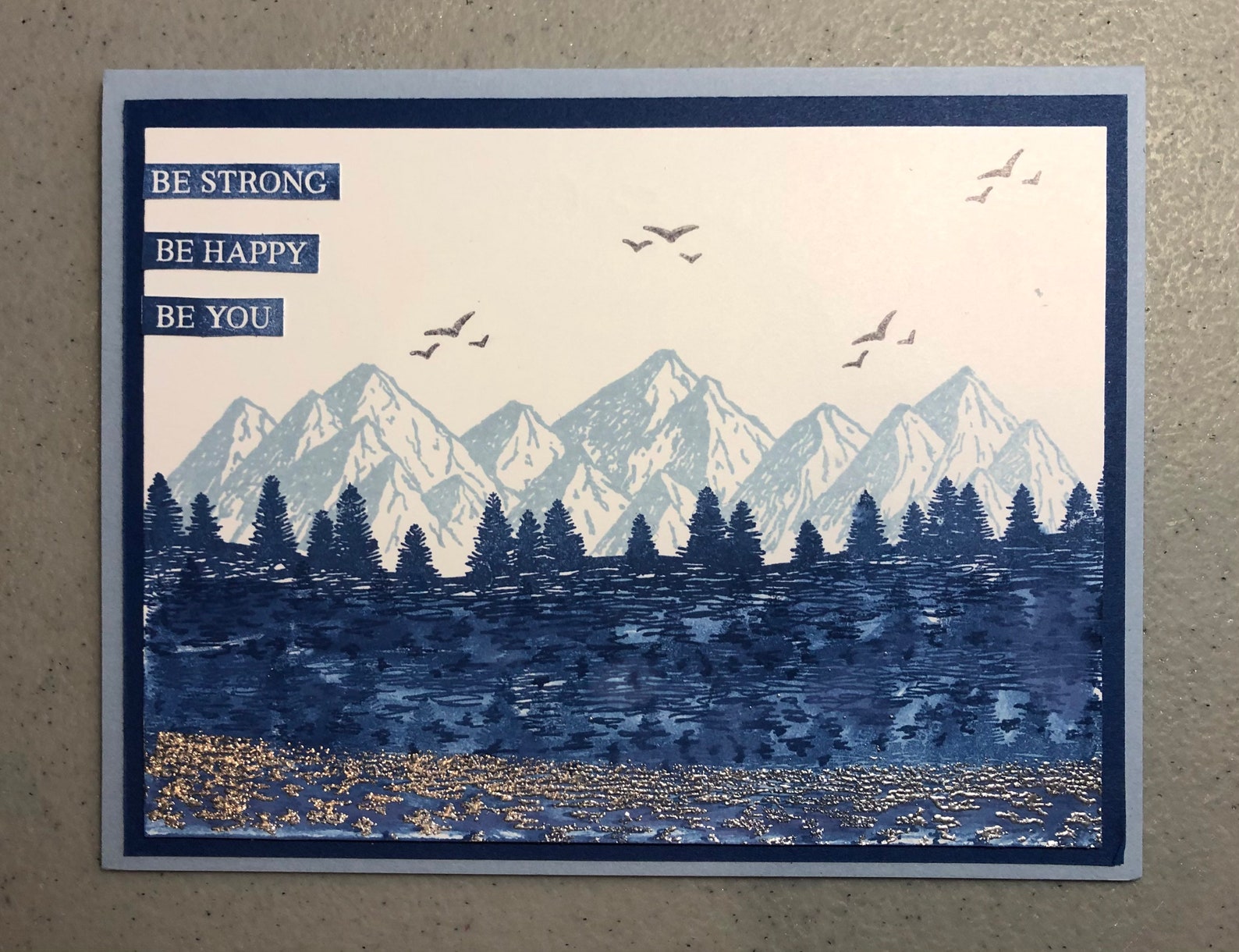 Mountain Card - Etsy