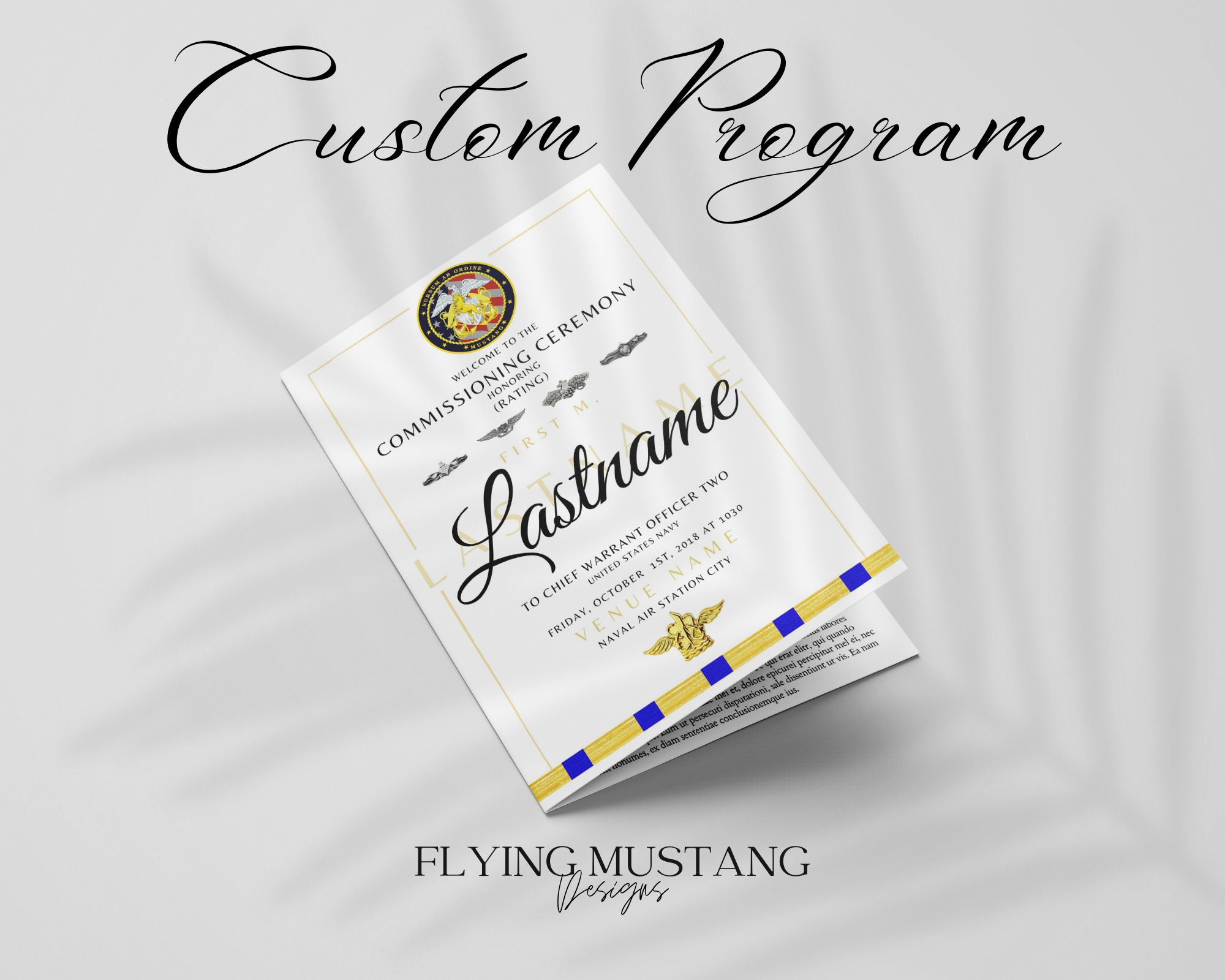 CUSTOM Ceremony Program - Etsy