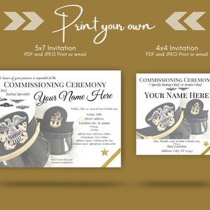 Covers From Chief commissioning Ceremony Invite Military Invitation ...