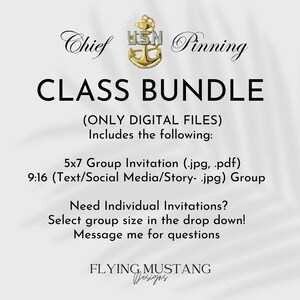 Chief Pinning Custom Digital Invitation Navy - Etsy