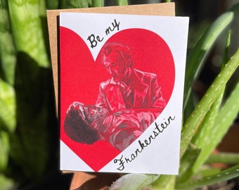 Frankenstein Valentine Card - Etsy