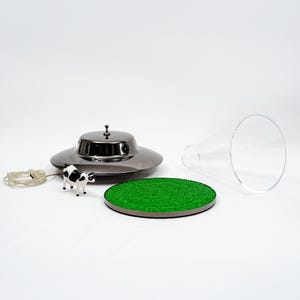 The Original Alien Abduction Lamp - UFO Cow Flying Saucer LED Night ...