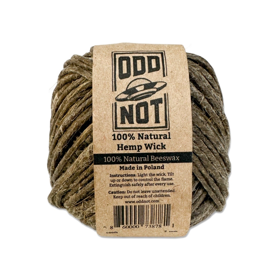 Thick Hemp Wick 100ft - 100% Natural Unbleached Hemp Lighter - 2mm - Etsy