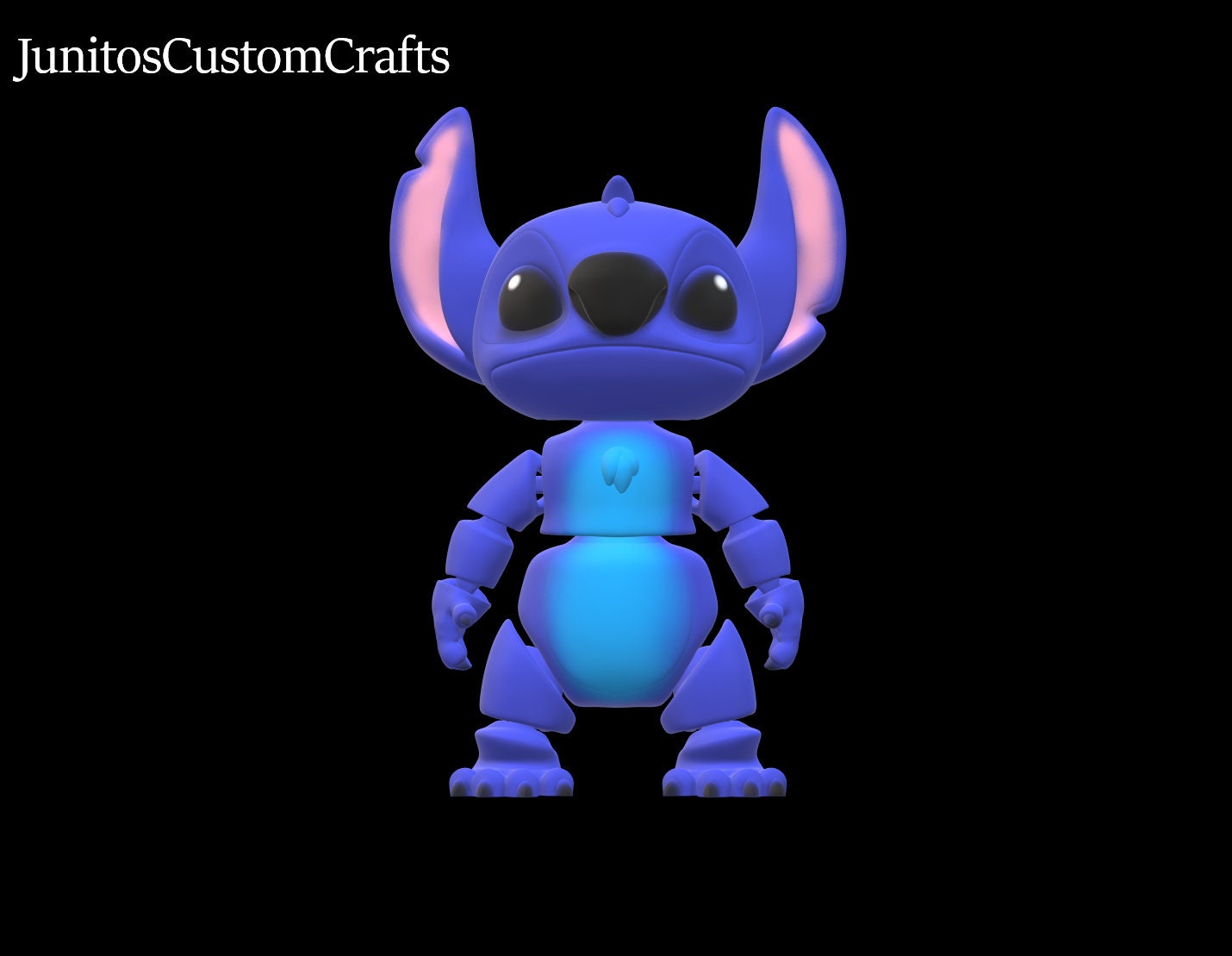 Flexi Stitch 3D Stl File Articulated Stitch Figure Print in Place Stich ...