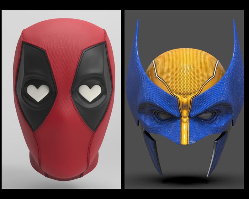Wolverine Deadpool 3 Mask 3D STL Files Wolverine Magnetic Helmet Deadpool 3 Movie 3D Print Stl ...