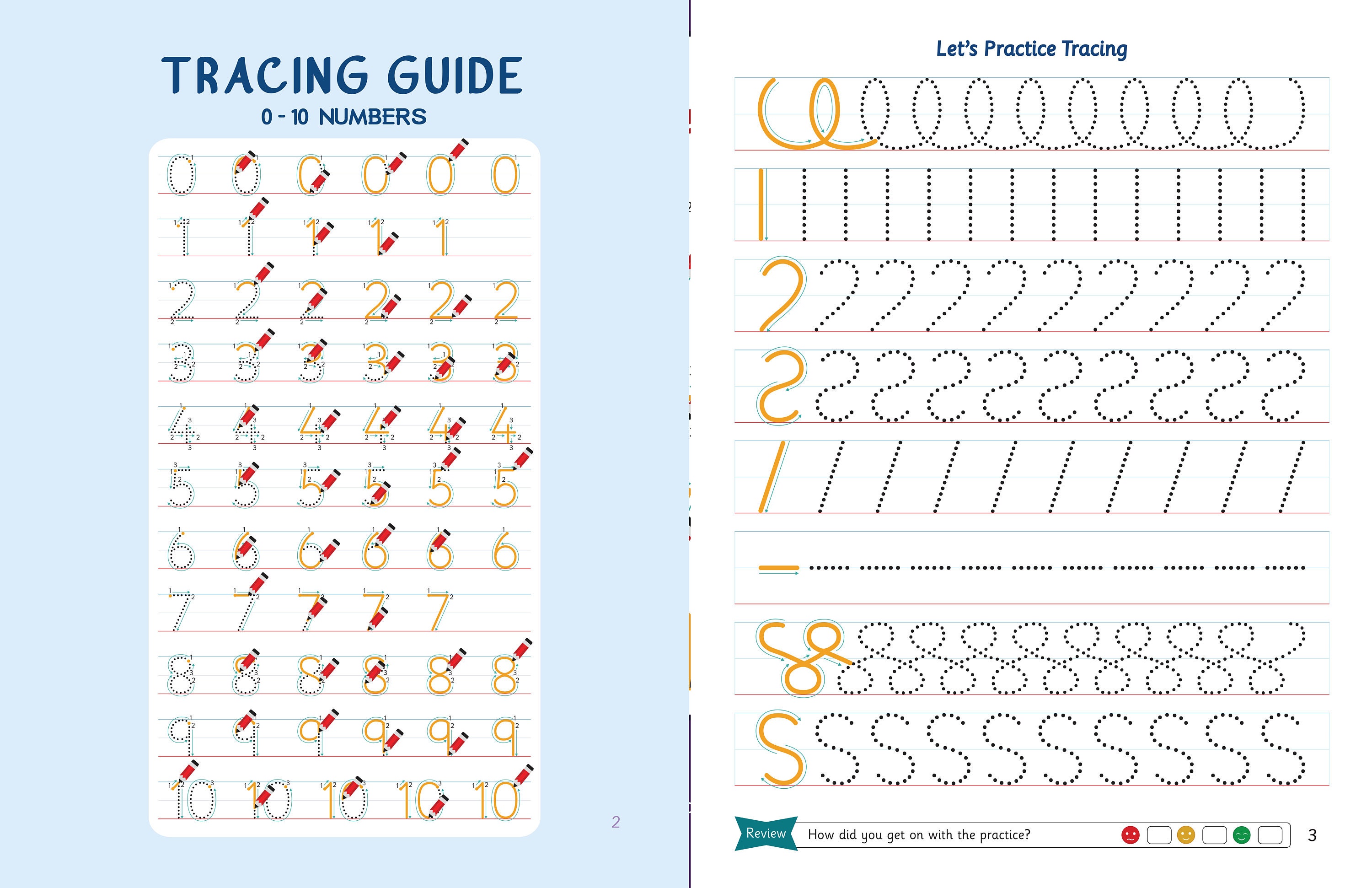 0-100 Tracing Numbers Tracing Guide Practice Yourself Test - Etsy UK