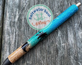 Glitter Beach Pen - Etsy