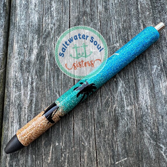 Beach Glitter Ink Pen | Etsy