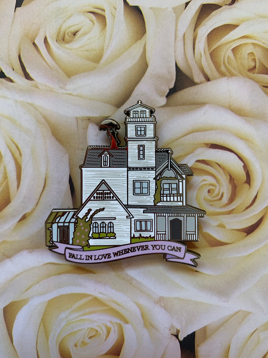 Practical Magic House Enamel Pin - Etsy