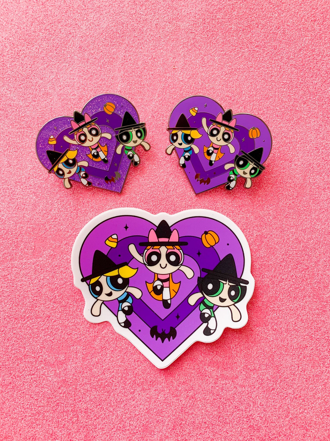 Spooky Season Powerpuff Girls Witch Enamel Pin - Etsy