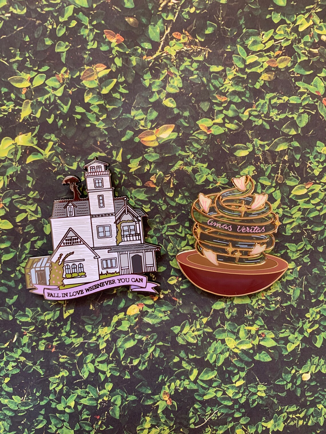 Practical Magic House Enamel Pin - Etsy