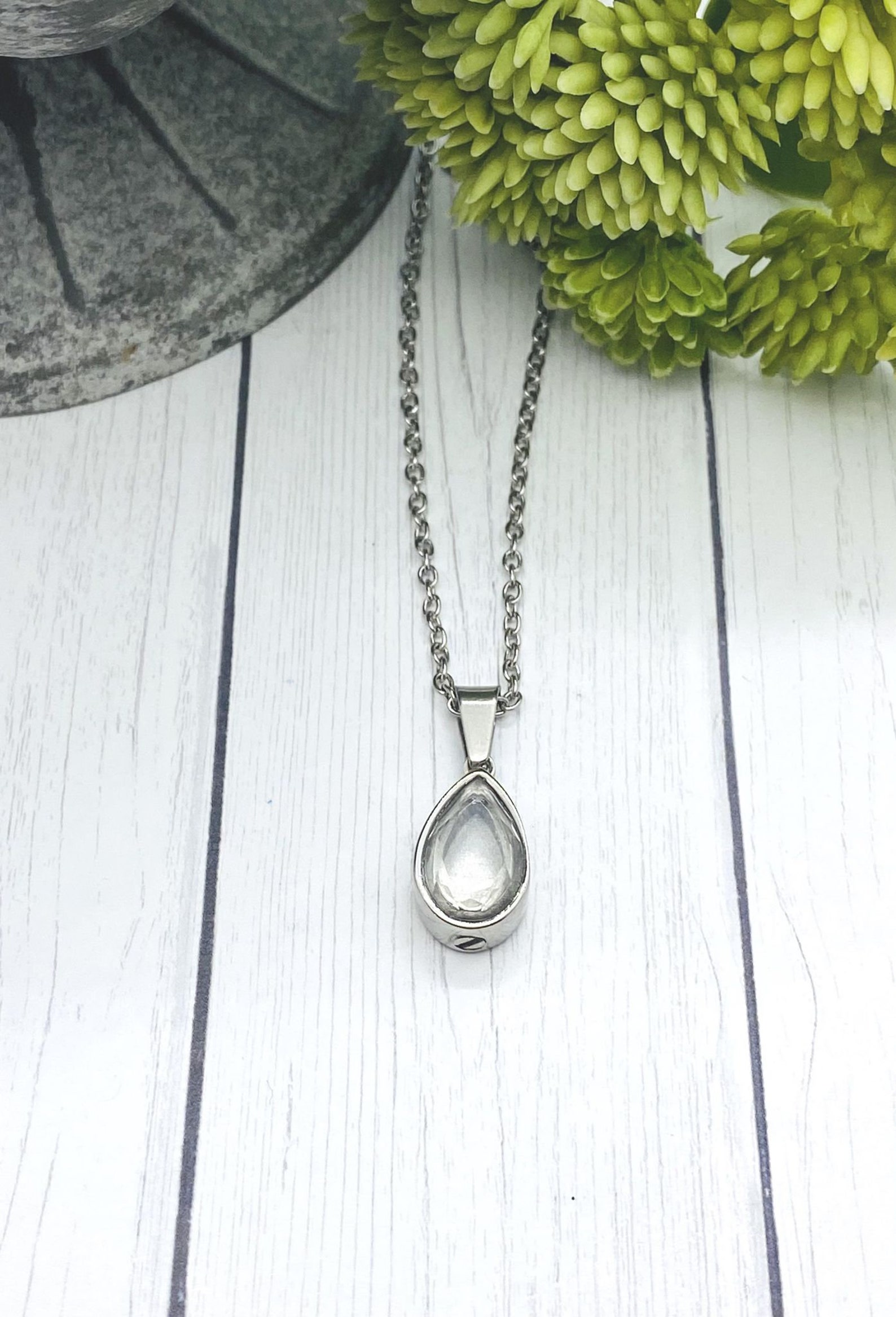 Teardrop Cremation Pendant Urn Necklace for Ashes Colored - Etsy