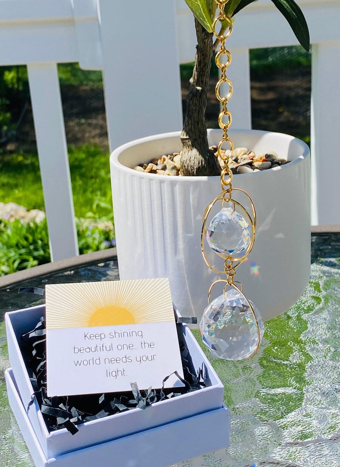 Gold Cremation Suncatcher, Silver Suncatcher, Memorial Sympathy Gift ...