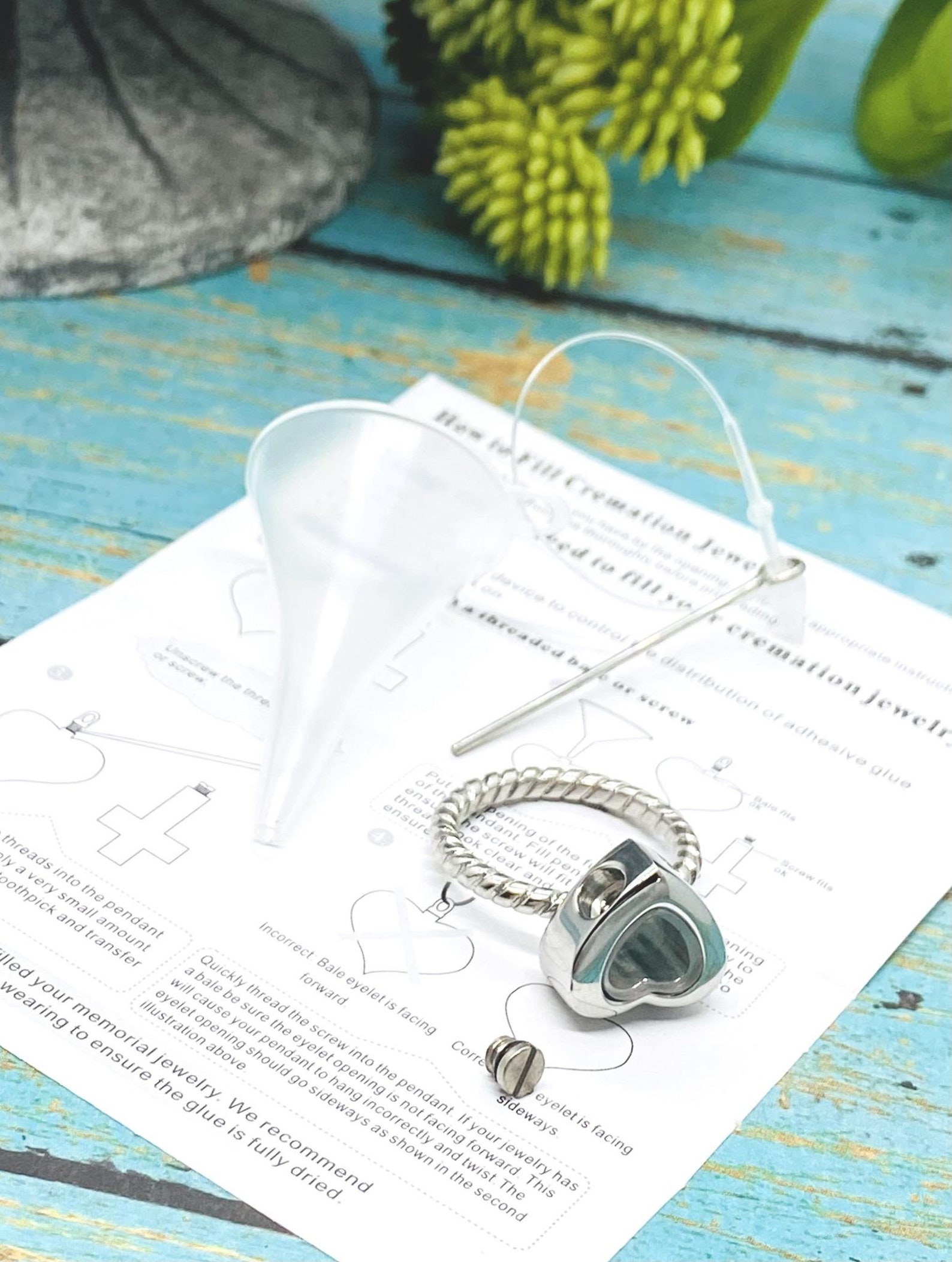 Cremation Locket Urn Rings Heart Teardrop Bar Glass Locket - Etsy