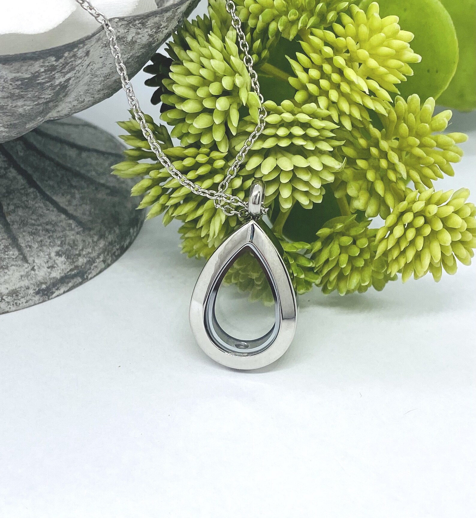 Teardrop Cremation Locket Stainless Steel Ashes Urn Memorial - Etsy