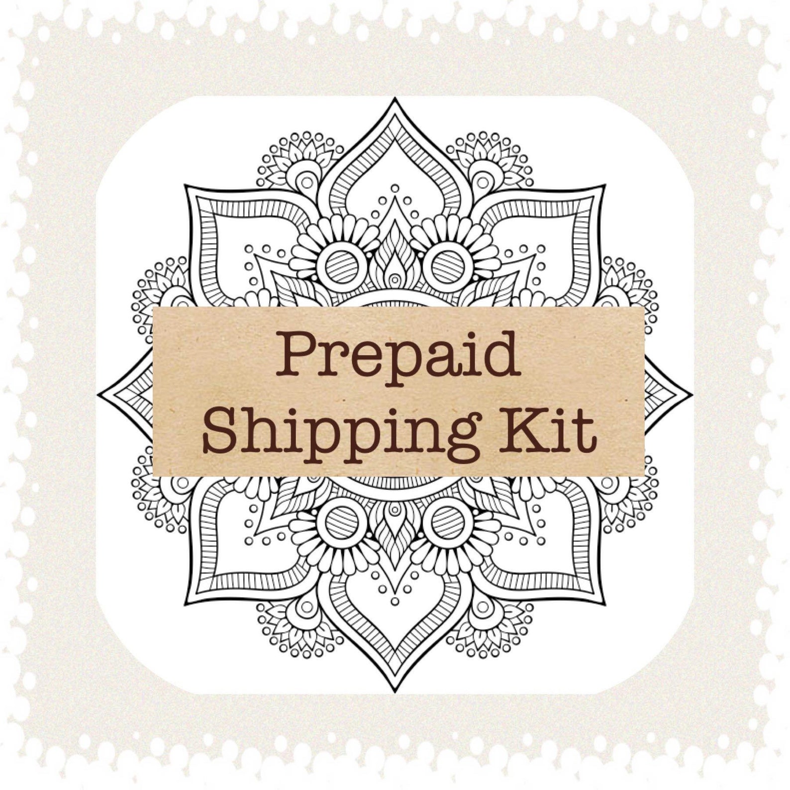 Prepaid Shipping Kit please Place a Separate Order for This - Etsy