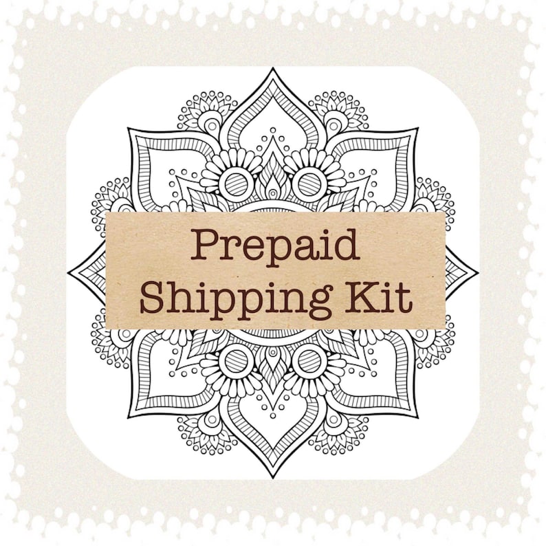 Prepaid Shipping Kit please Place a Separate Order for This - Etsy