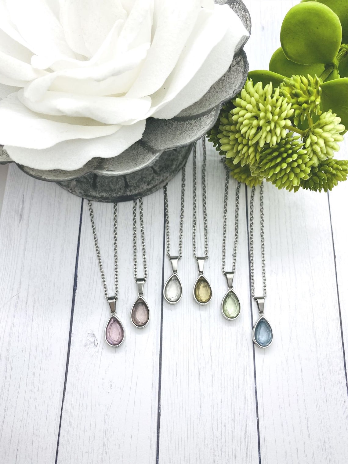 Teardrop Cremation Pendant Urn Necklace for Ashes Colored - Etsy