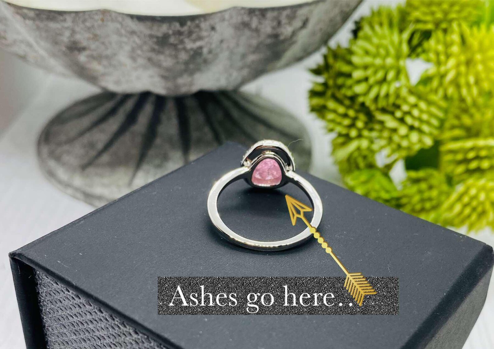Sterling Silver Pet Cremation Ring: Hidden Ashes Memorial Jewelry - Etsy