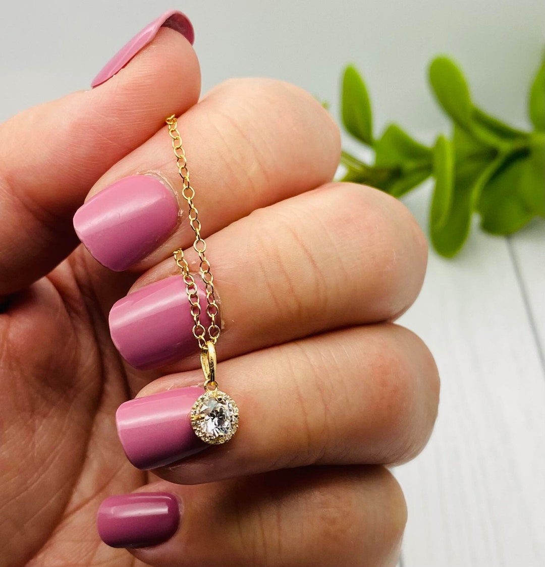 14K Solid Gold Cremation Pendant, Memorial Necklace With Ashes ...