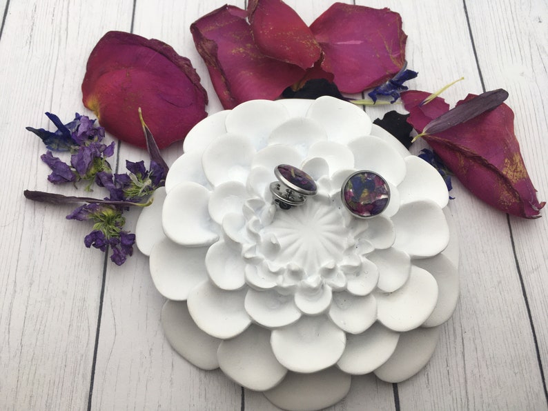 Dried Flower Tie Tack Funeral Flower Memorial Tie Pin - Etsy